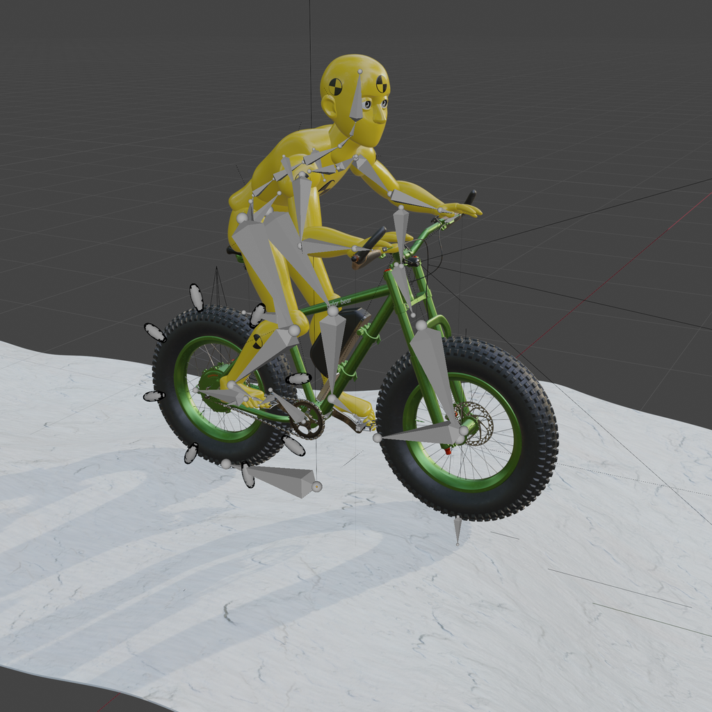 BlenderKit | Download the FREE Fatbike -RIG ground sensor skeleton model