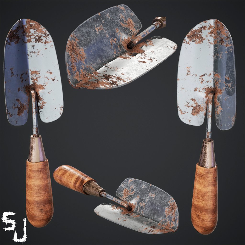 Garden set SJ01 | FREE Handtools models | BlenderKit
