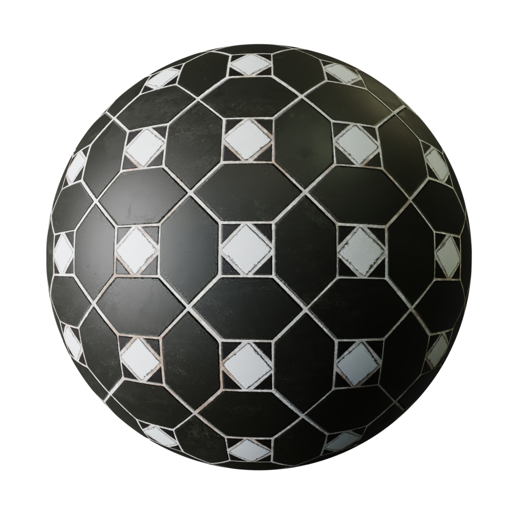 Square Diamond black tiles | FREE tiles materials | BlenderKit