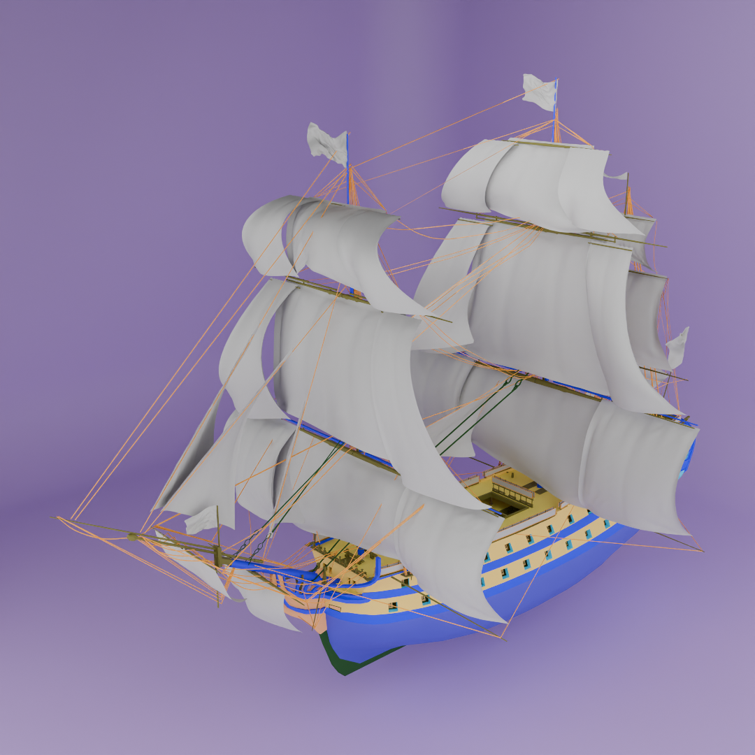 HMS Victoria Sailing Ship | Military Watercraft models | BlenderKit