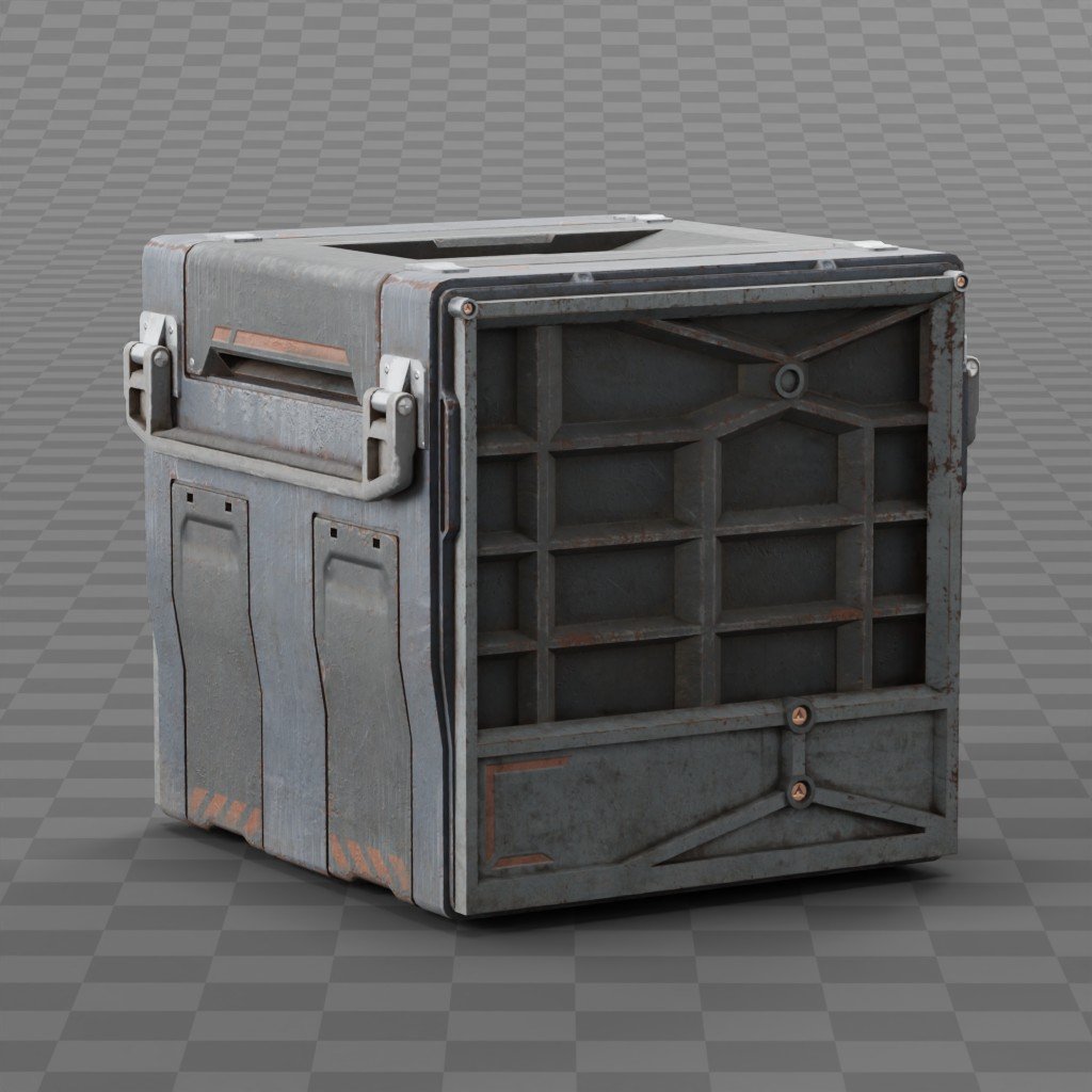Sci-Fi Crate Asset | Containers models | BlenderKit