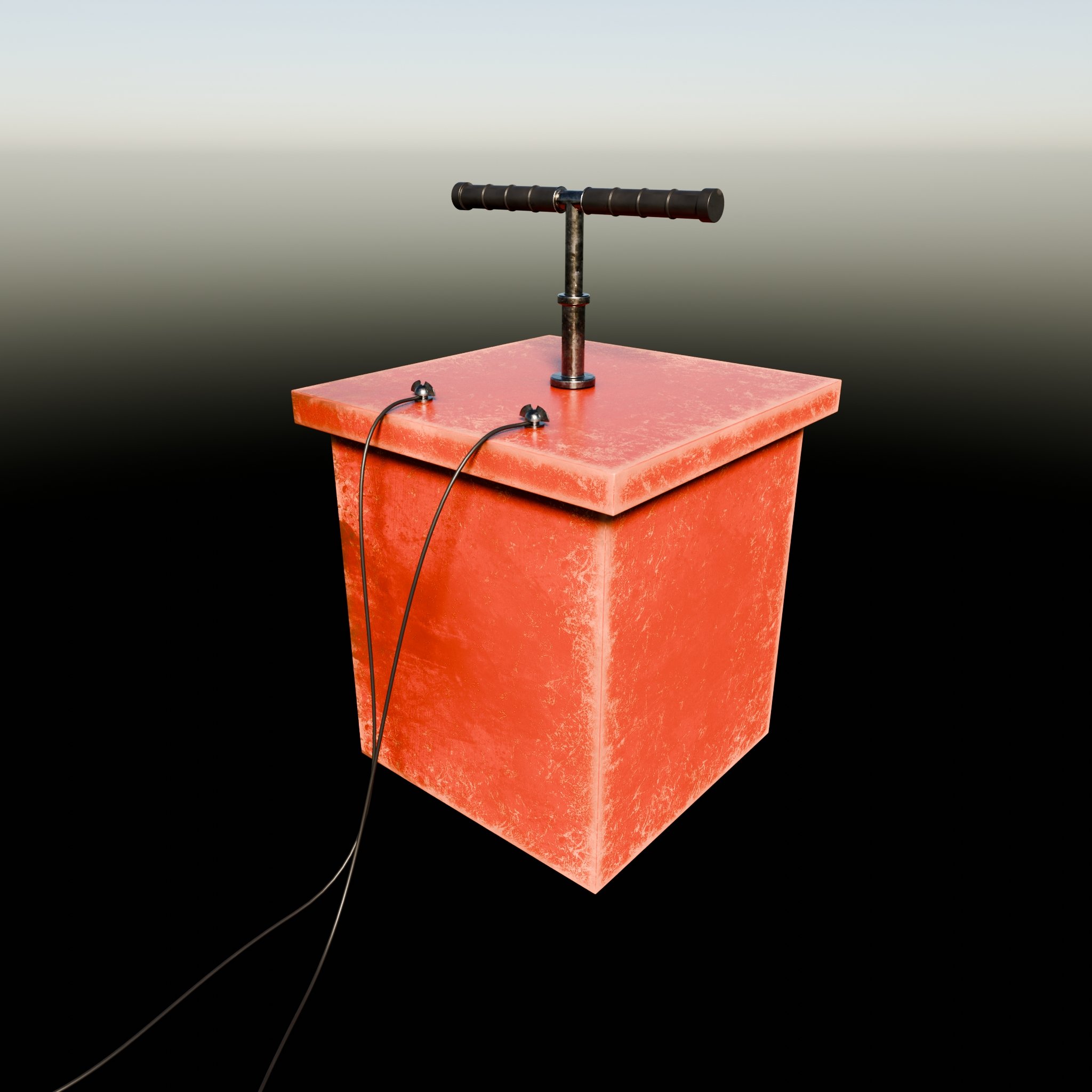 Detonator Box With Handle And Cable | FREE Military models | BlenderKit