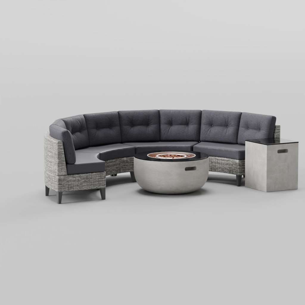 Person Patio Conversation Sets | Outdoor Furniture models | BlenderKit