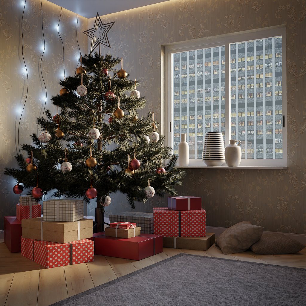 Christmas room | Private scenes | BlenderKit