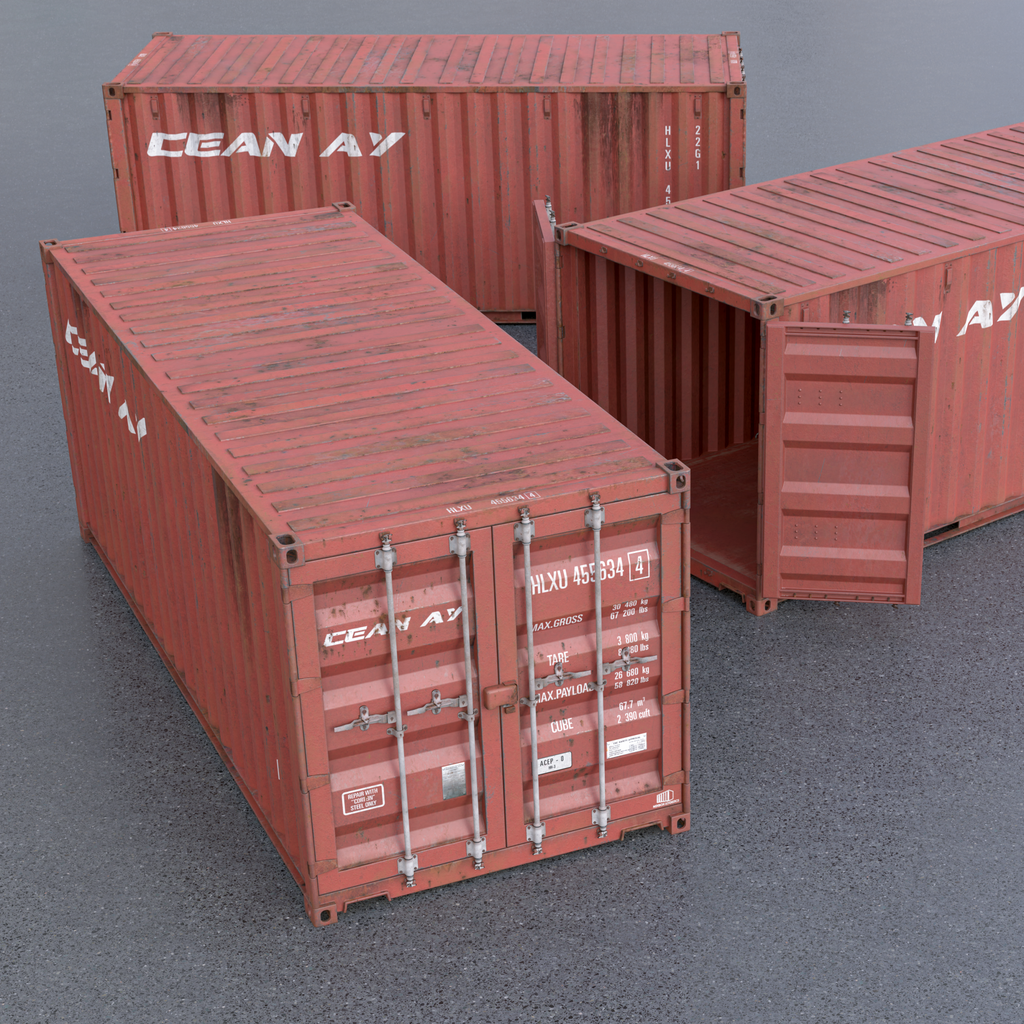 20 ft Shipping Cargo Container | Containers models | BlenderKit