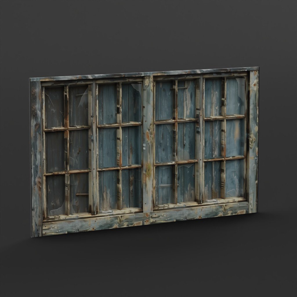 Old window - T - 57 | Windows models | BlenderKit