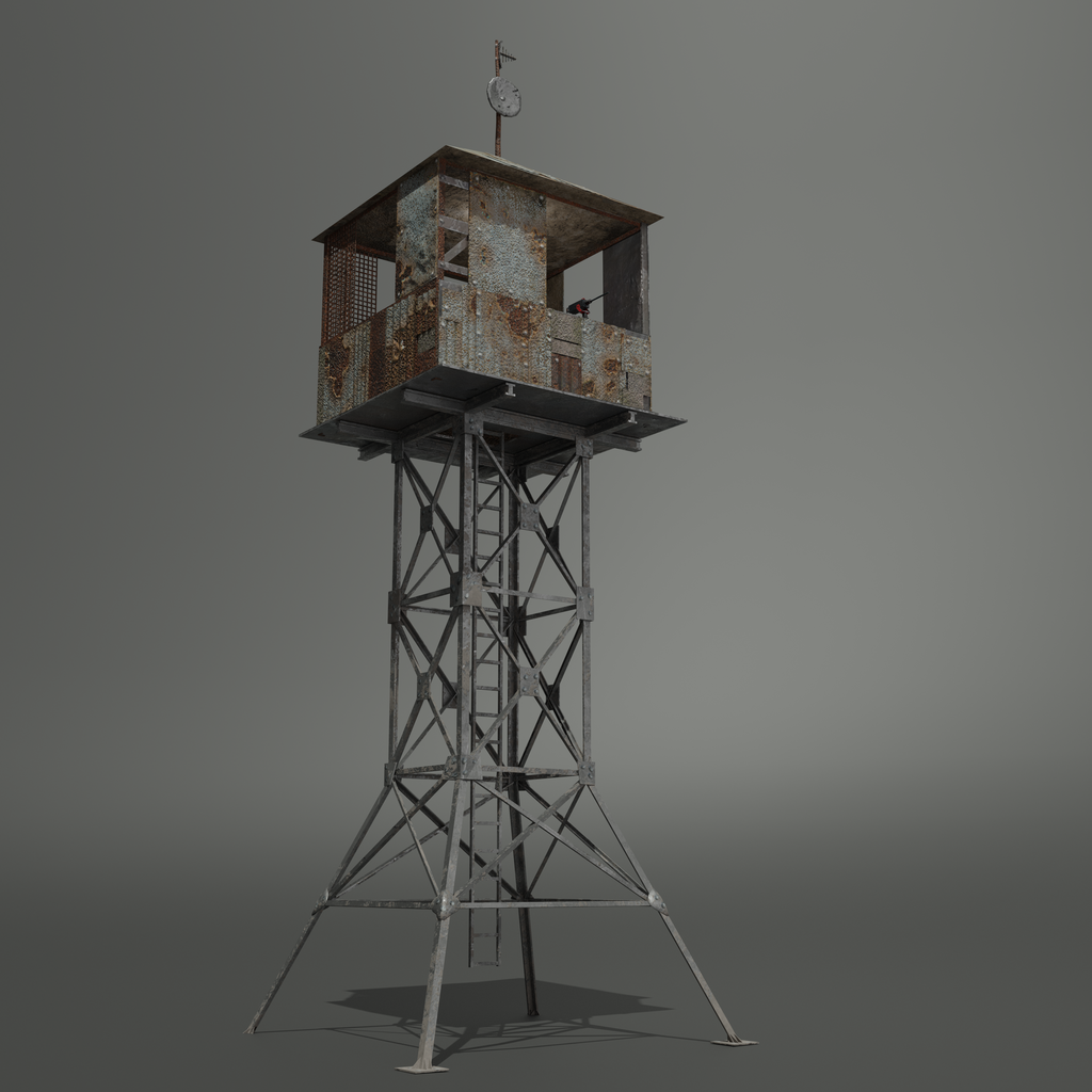Post apocalyptic tower | Buildings models | BlenderKit