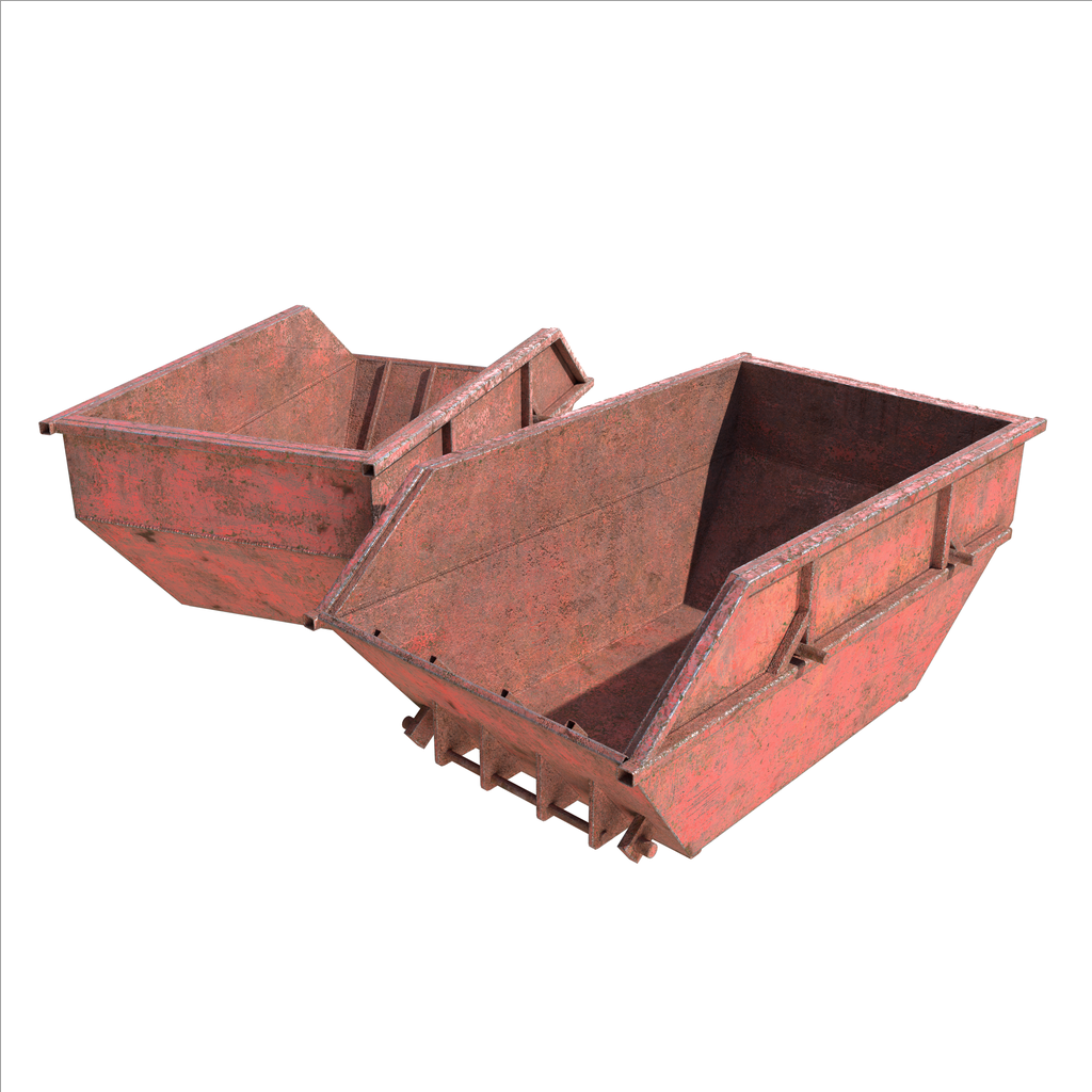 Waste container(Red) | Containers models | BlenderKit