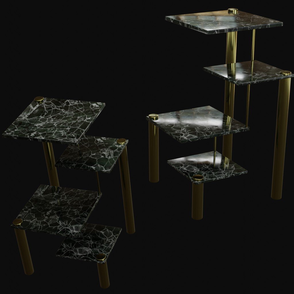 Side corner table | Tables models | BlenderKit