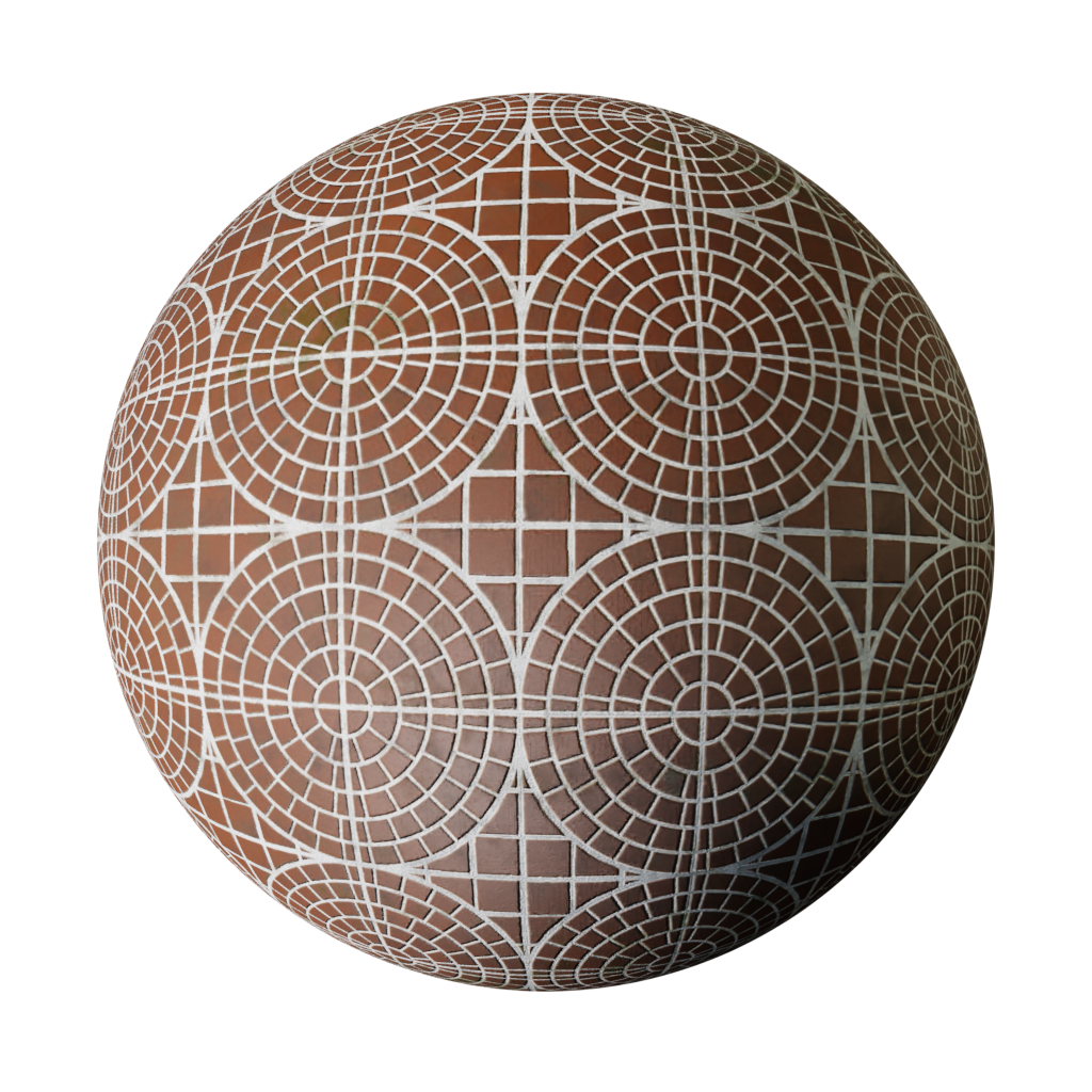 Concentric Circle Paving Tiles | FREE tiles materials | BlenderKit