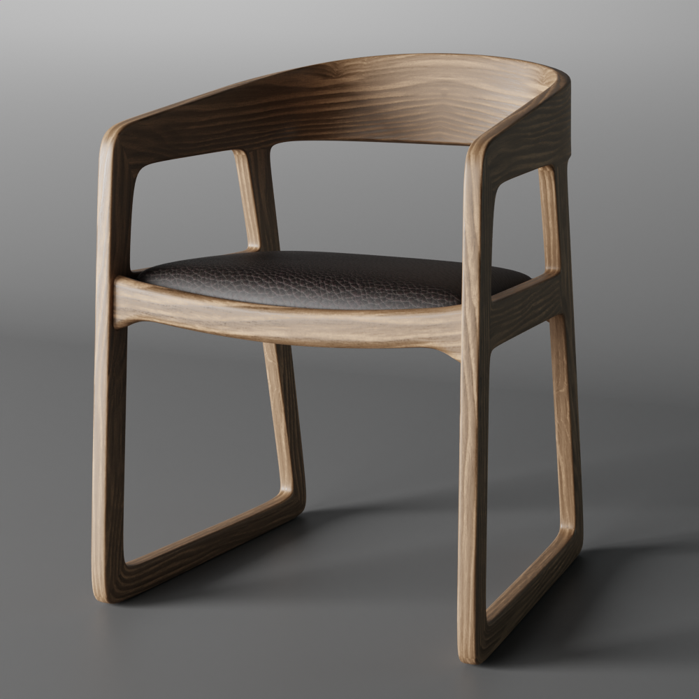 Tesa Rocking Chair | Chairs models | BlenderKit