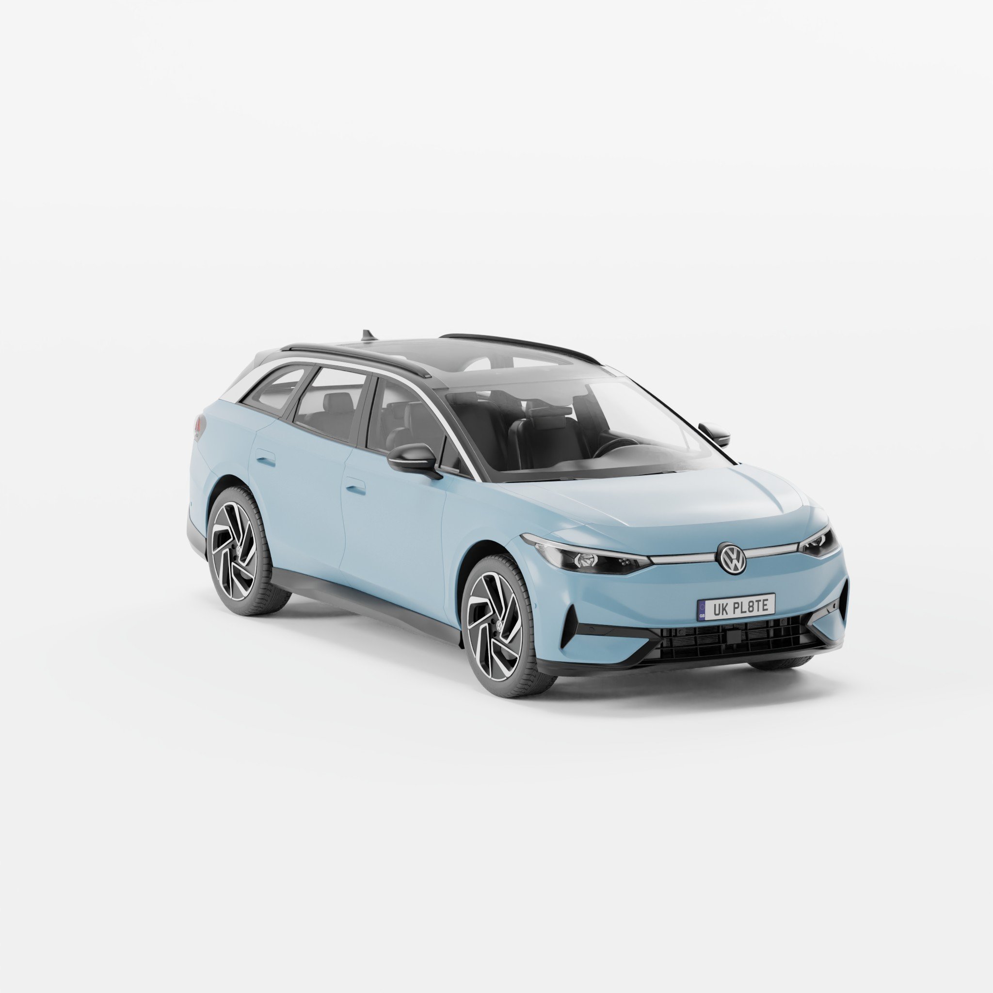 Volkswagen ID7 Tourer | Modern Cars models | BlenderKit