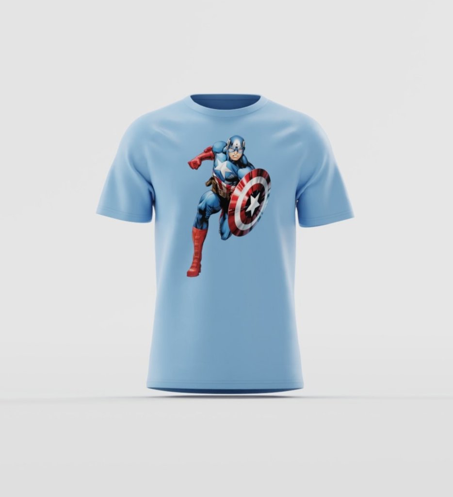 Electric Blue Fluid Print | Man Clothing models | BlenderKit