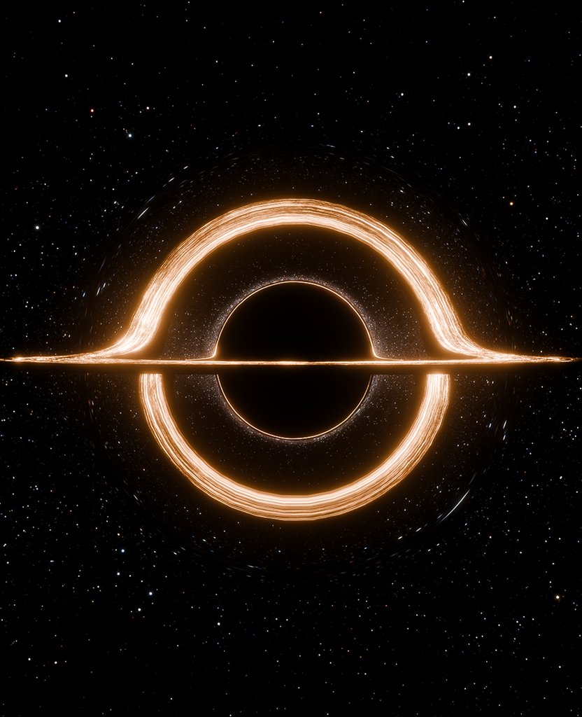 Black Hole with Accretion Disk | Science scenes | BlenderKit