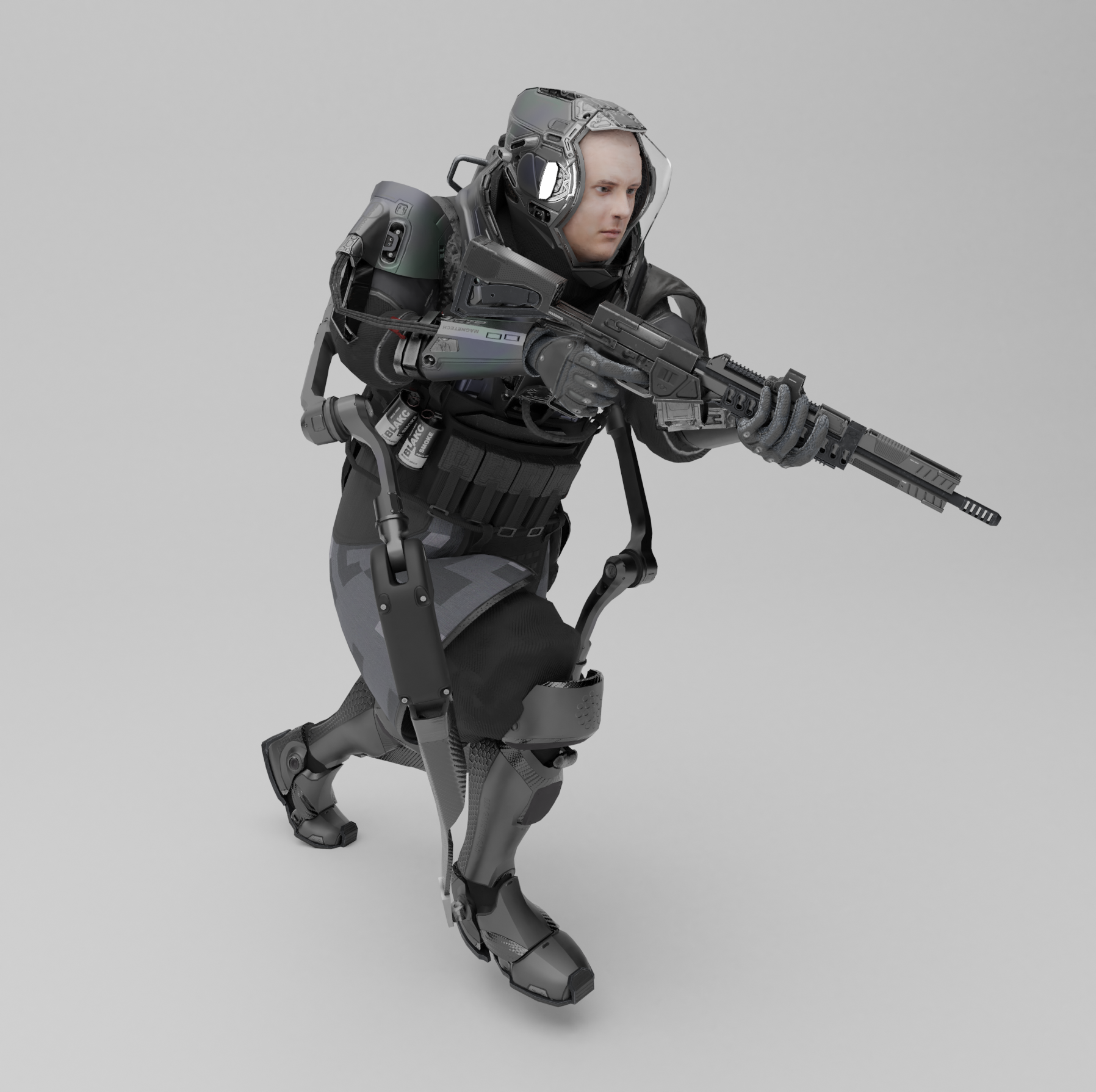 Space Marine | 3D Sci-Fi models | BlenderKit