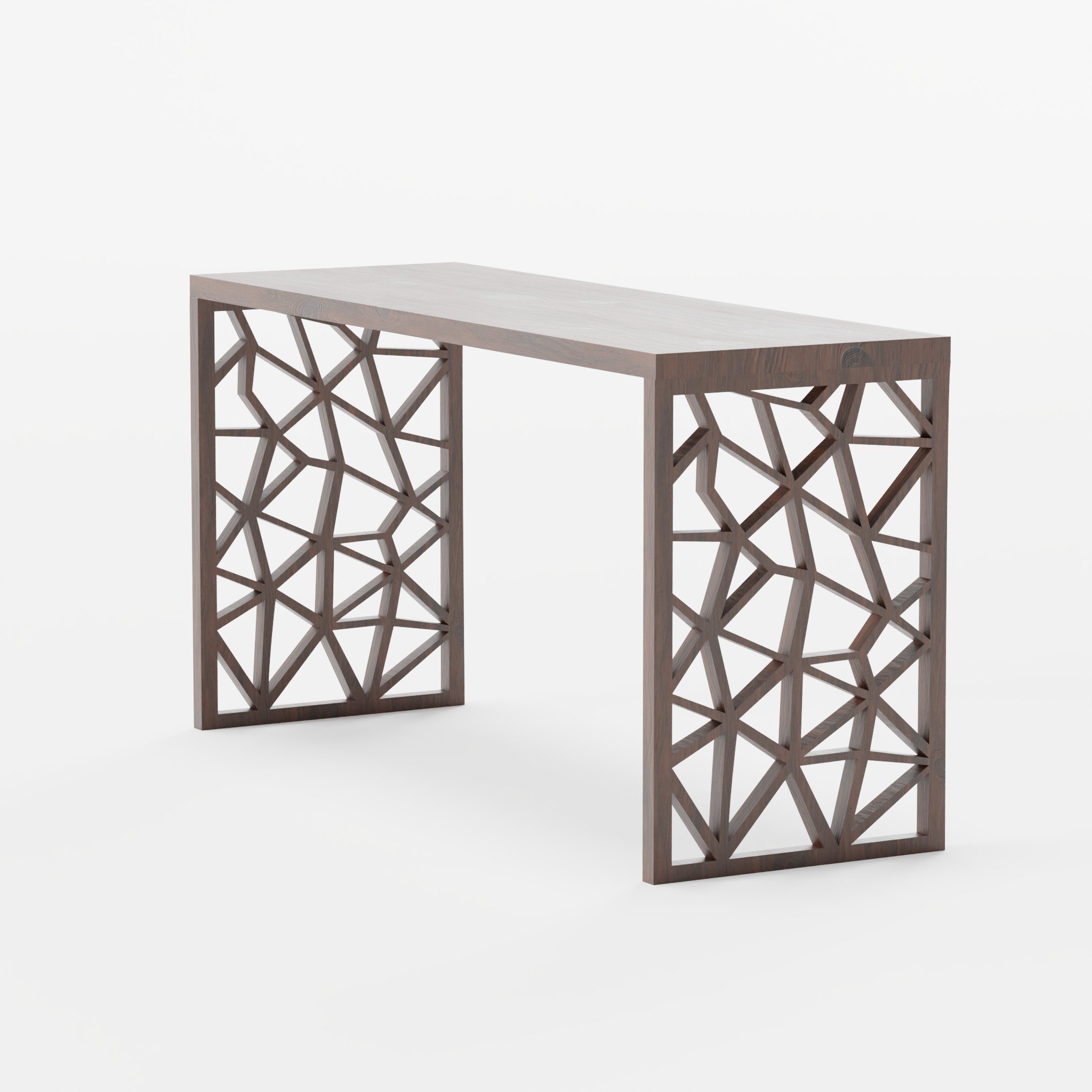 Geometric Console Table | 3D Console models | BlenderKit