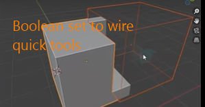 Set to wire Boolean quick set | BlenderKit