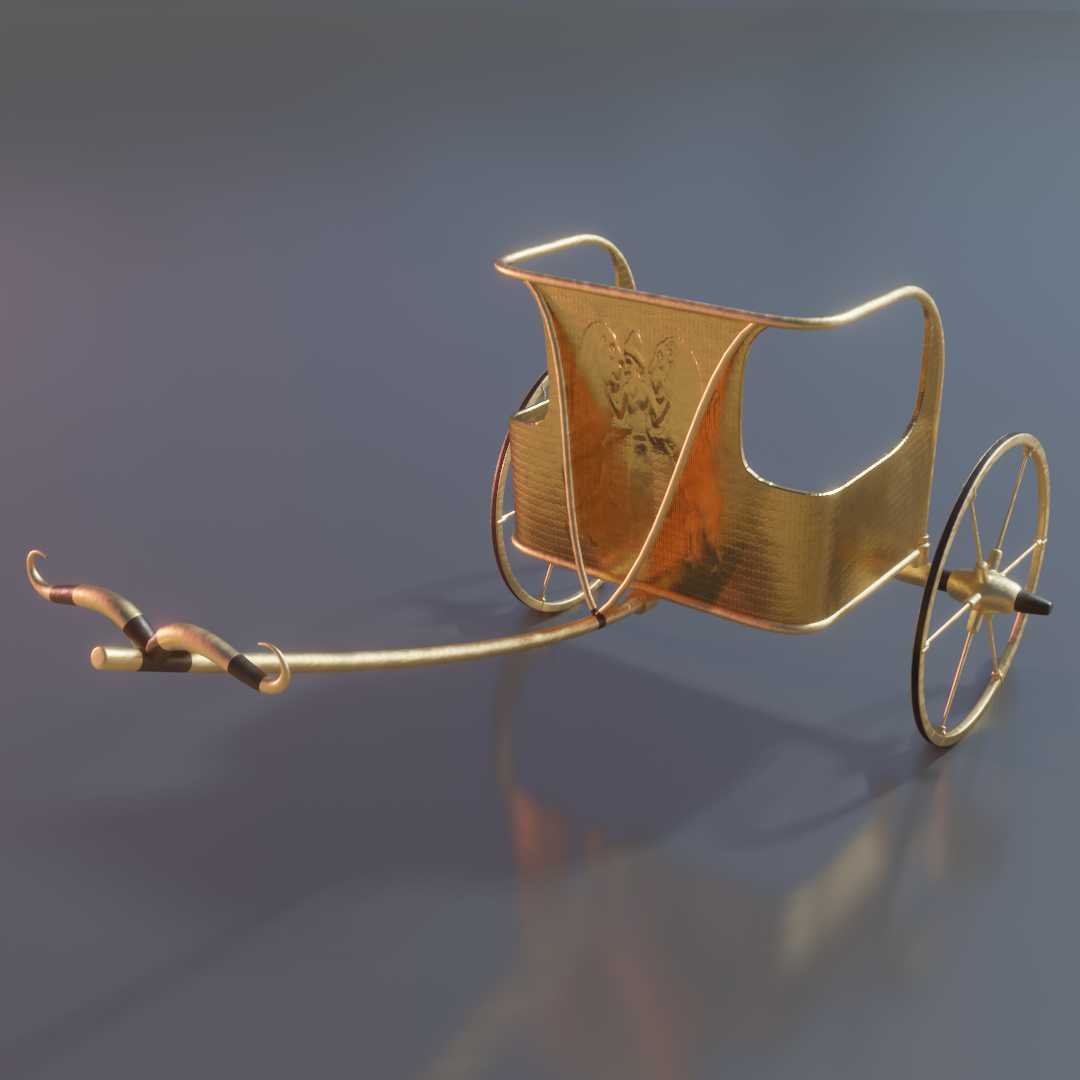 Gold Egyptian Chariot | Military Vehicles models | BlenderKit