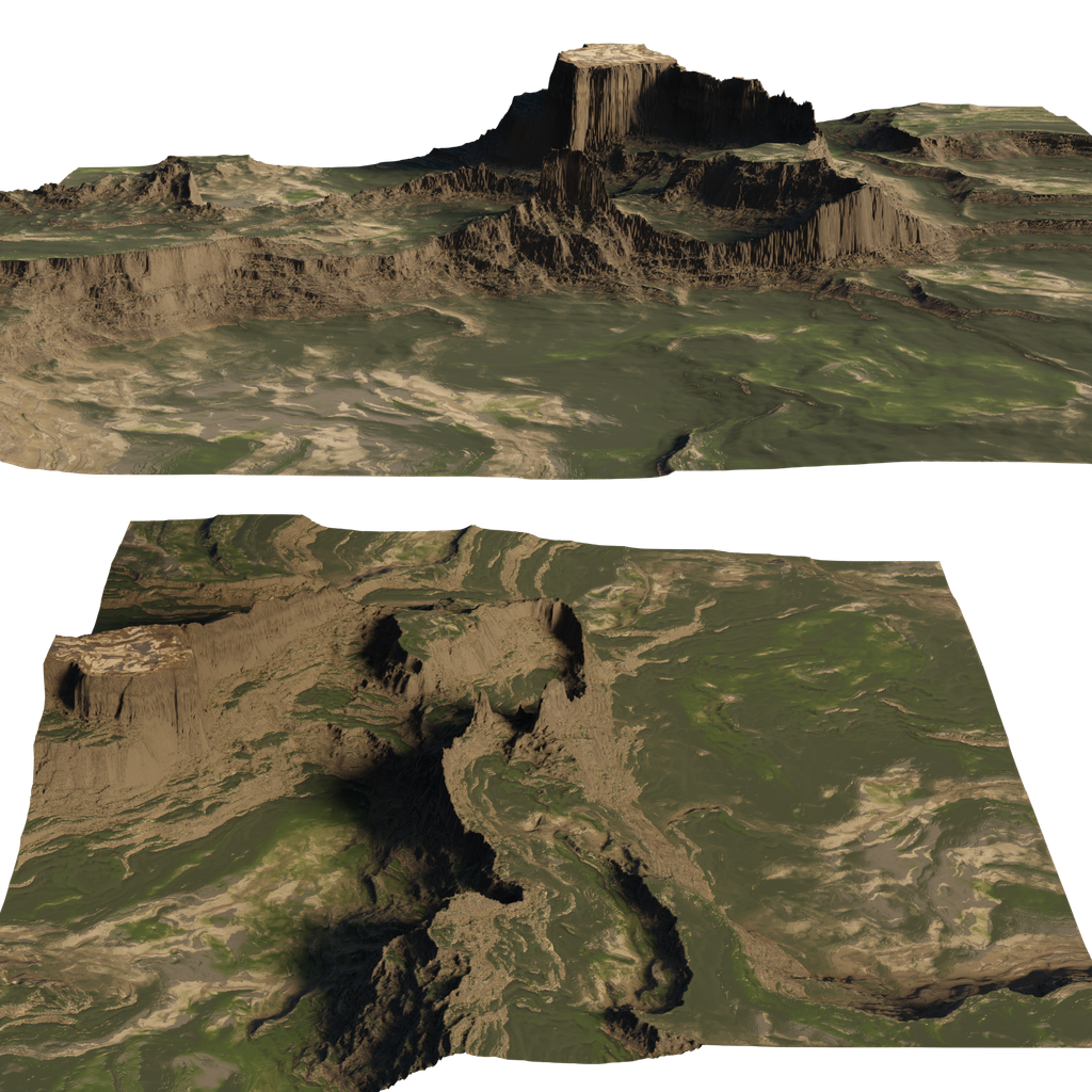 BlenderKit | Download the FREE Riff Terrain model