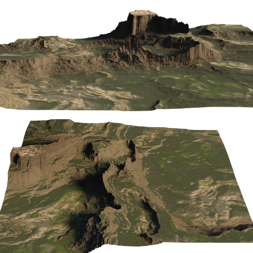 Riff Terrain | FREE Terrains models | BlenderKit