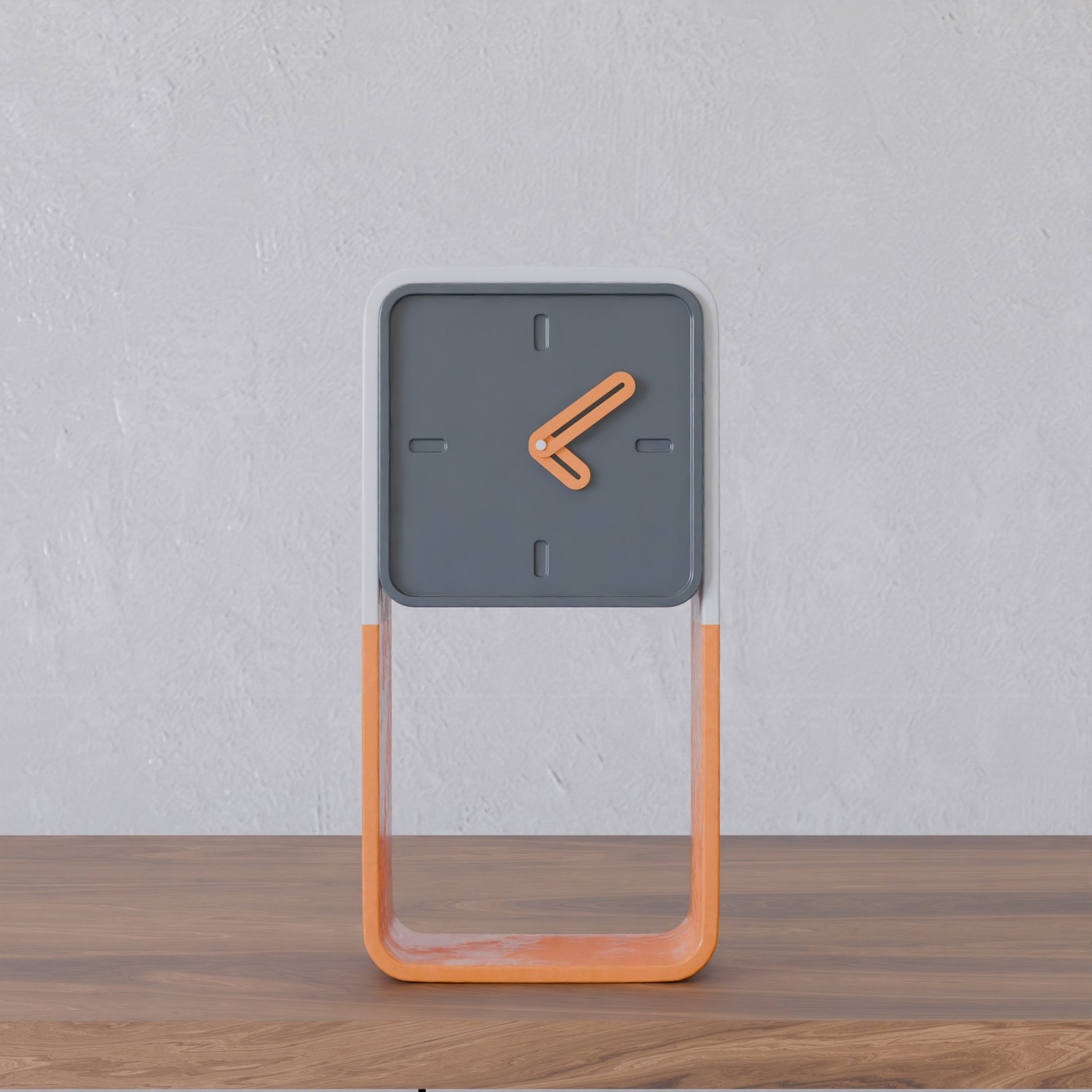 Simple and Minimalist Desk Clock | FREE Decoration Sets models | BlenderKit