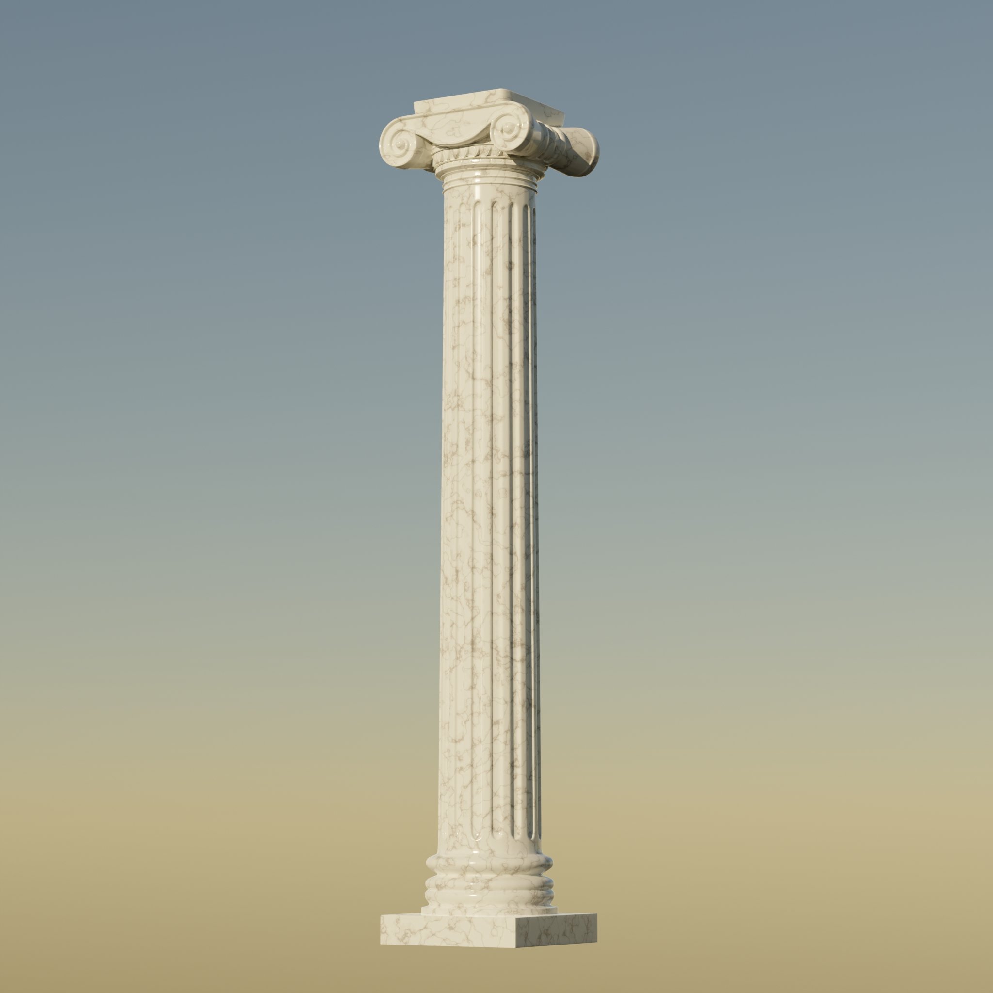 Ionic column | Architectural Structures models | BlenderKit