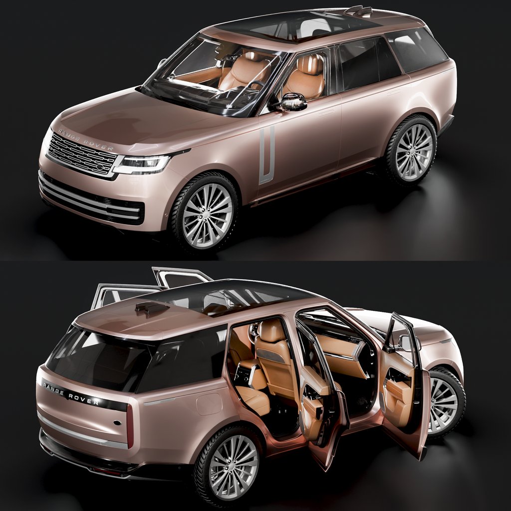 Range Rover (Rigged) | Modern Cars models | BlenderKit