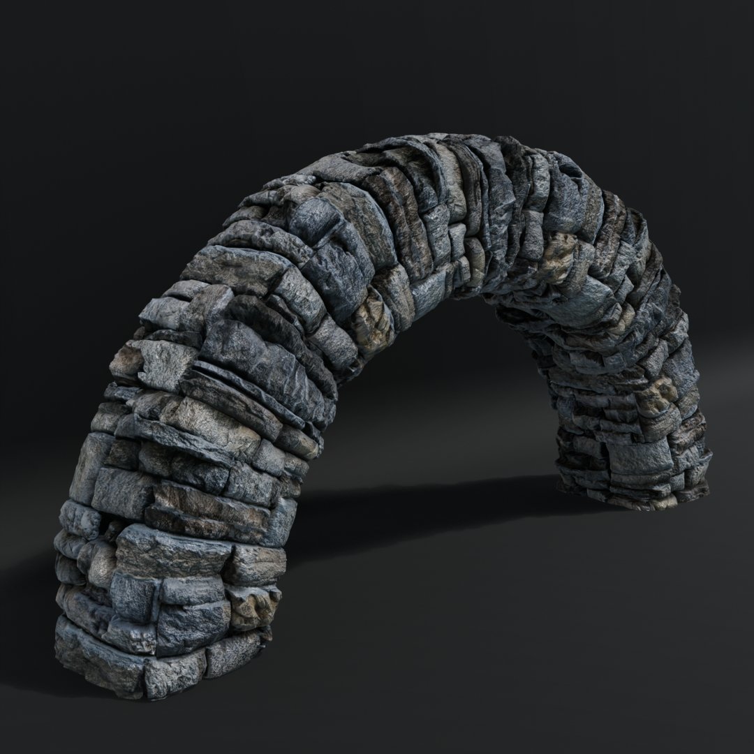 Stone Arch Slabs | Buildings models | BlenderKit
