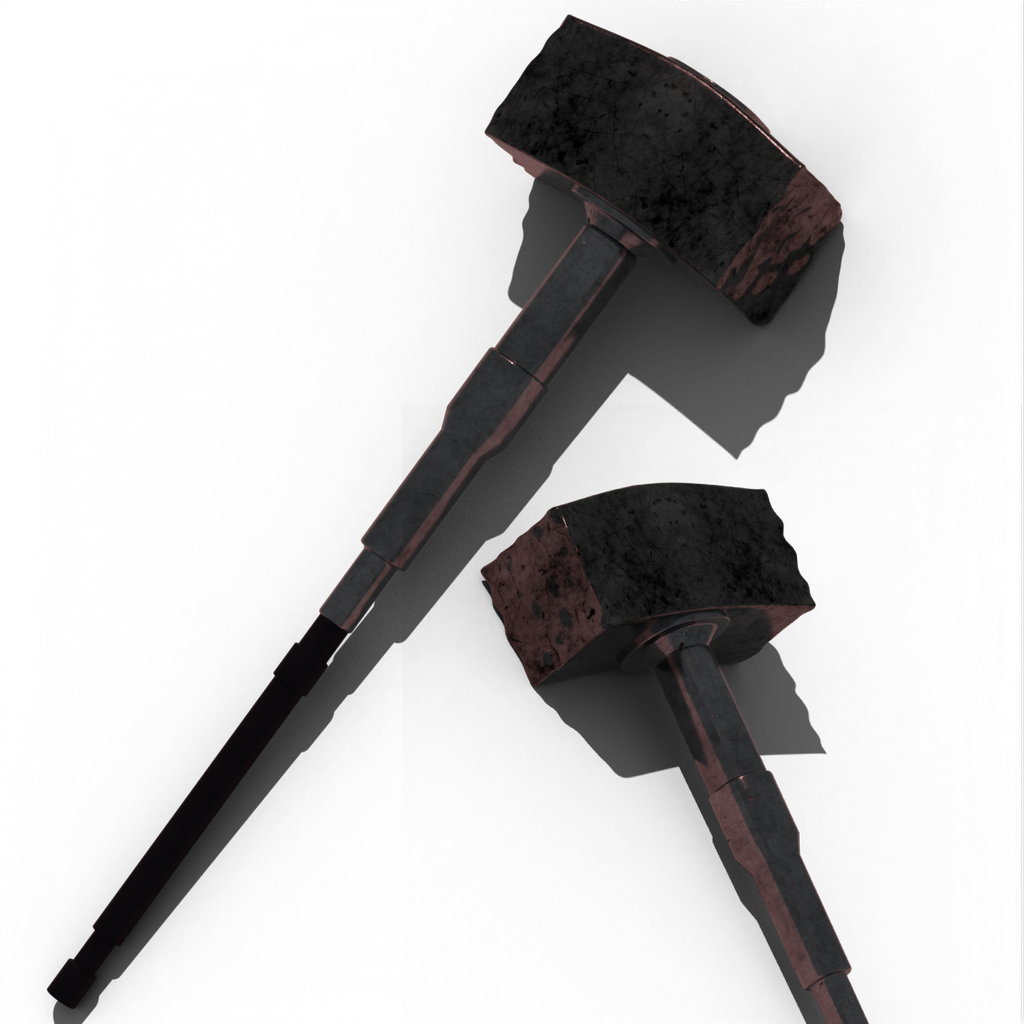 Brutal War Hammer | FREE Historical Weapons models | BlenderKit