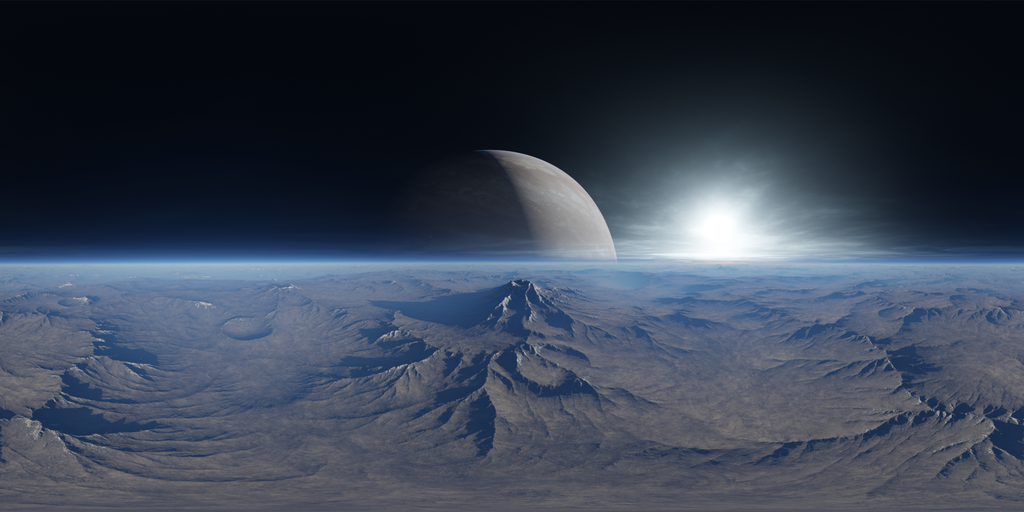 Sci-fi Alien Planet Landscape Aerial | FREE Futuristic Environments ...
