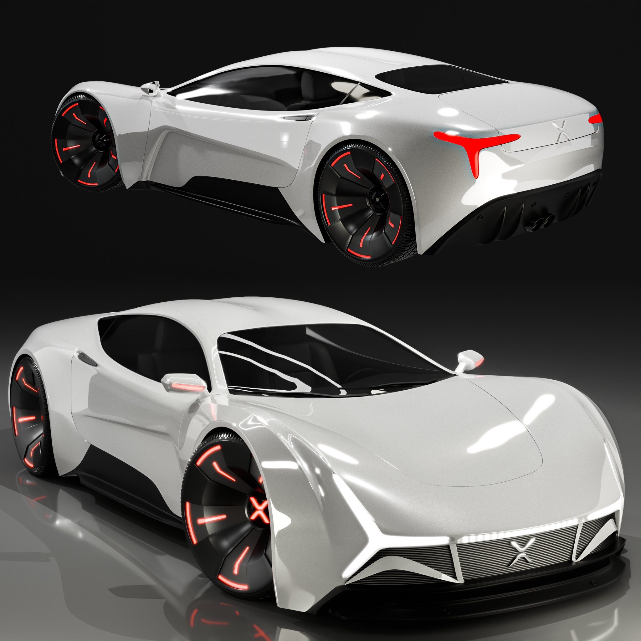 X Car Concept | Concept Cars models | BlenderKit