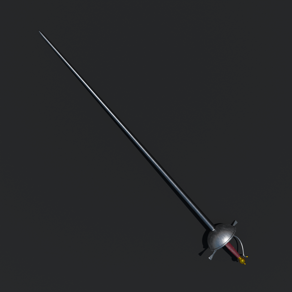 Rapier | FREE Historical Weapons models | BlenderKit