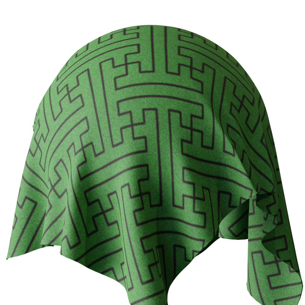 Green hammer fabric | FREE fabric materials | BlenderKit