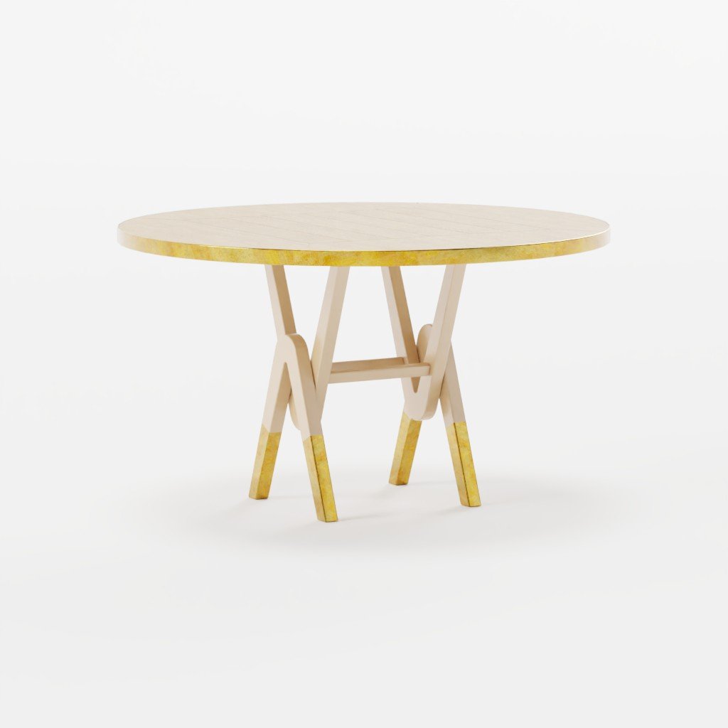 Table round big | FREE Restaurant / Bar models | BlenderKit