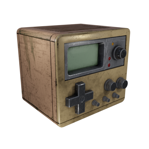 Vintage gaming monitor | FREE Interior Decorations models | BlenderKit