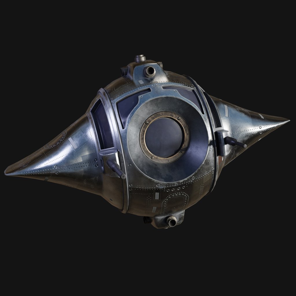 Retro-Future Space Micro-Fighter | Spacecraft models | BlenderKit