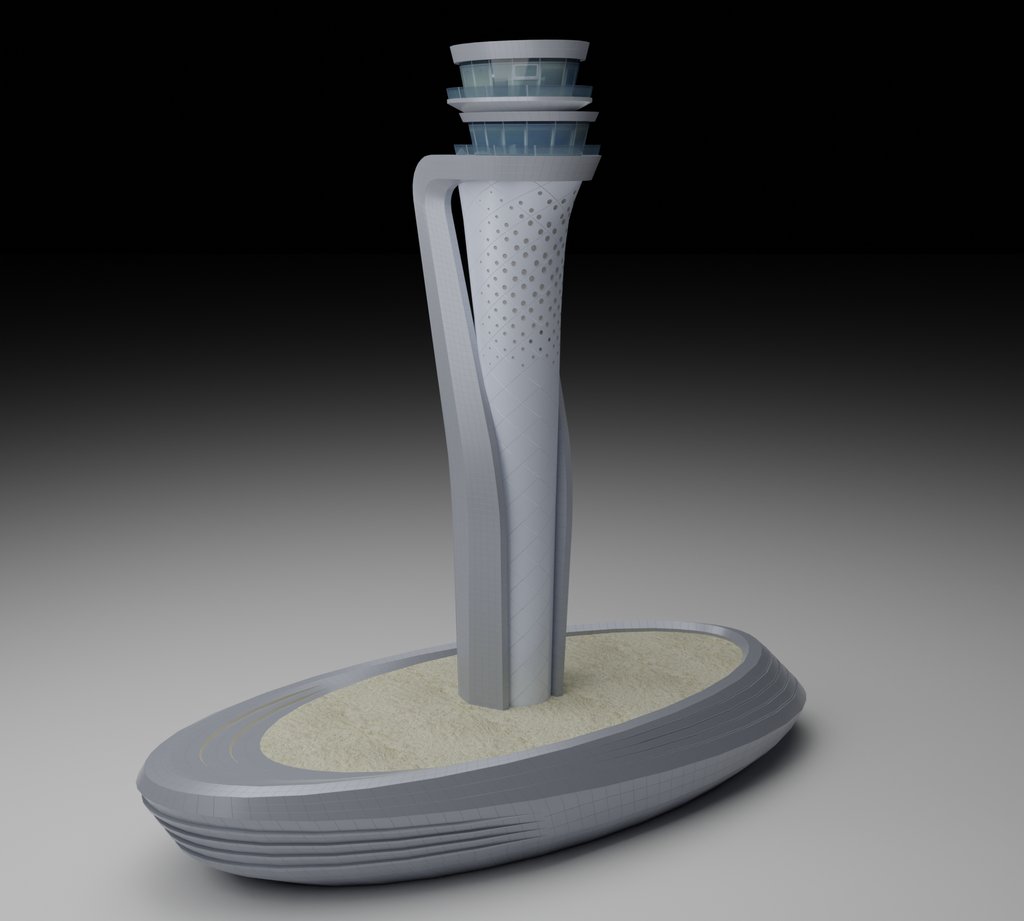 Contol tower | Commercial Buildings models | BlenderKit