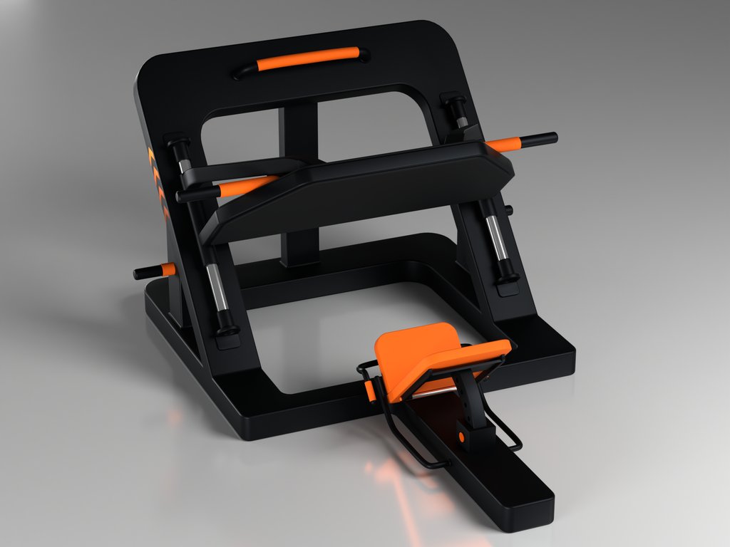 Gym Leg Press Machine | Gyms models | BlenderKit