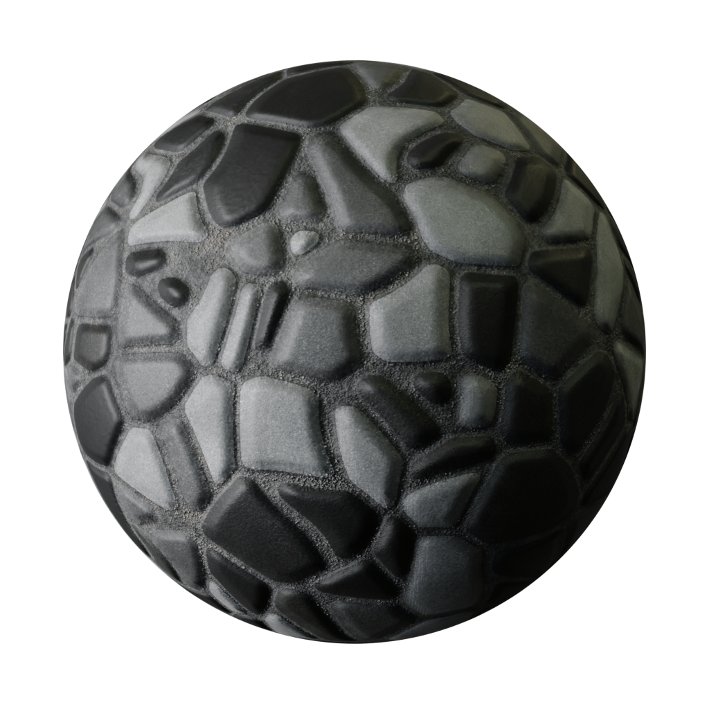 Pebbel sidewalk | FREE ground materials | BlenderKit