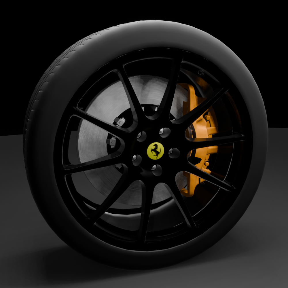 Ferrari Tyre | FREE Vehicle Parts models | BlenderKit