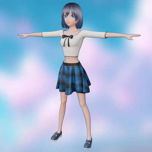 Anime Girl 3D | Women models | BlenderKit