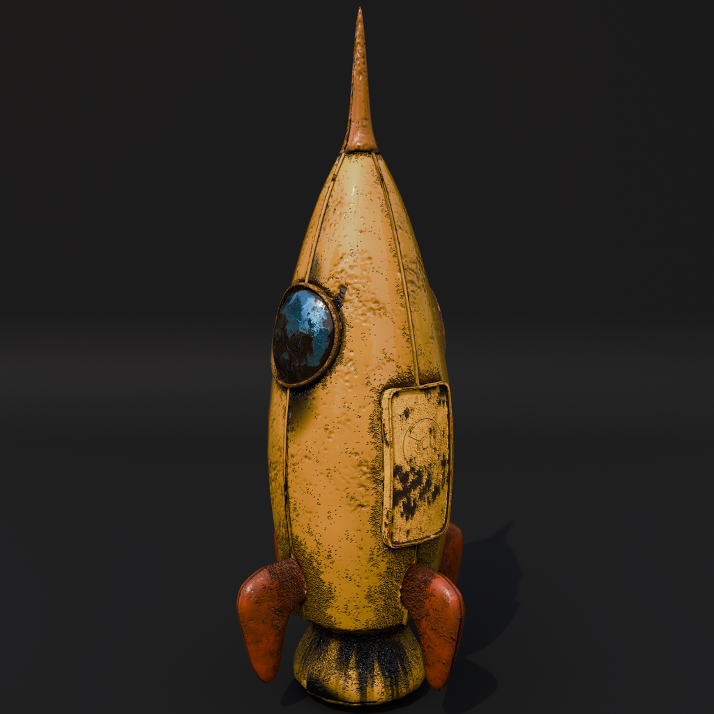 Old rocket toy | Spacecraft models | BlenderKit