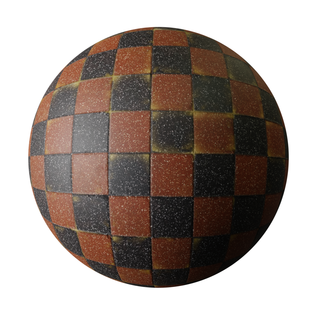 Black and brown checker Tiles | FREE tiles materials | BlenderKit