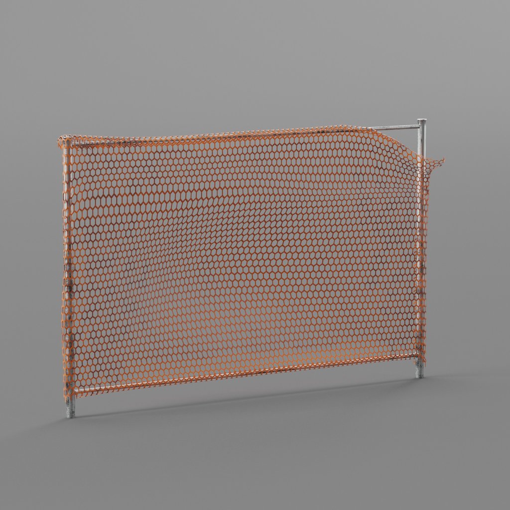 BlenderKit | Download the Construction Site Railing model