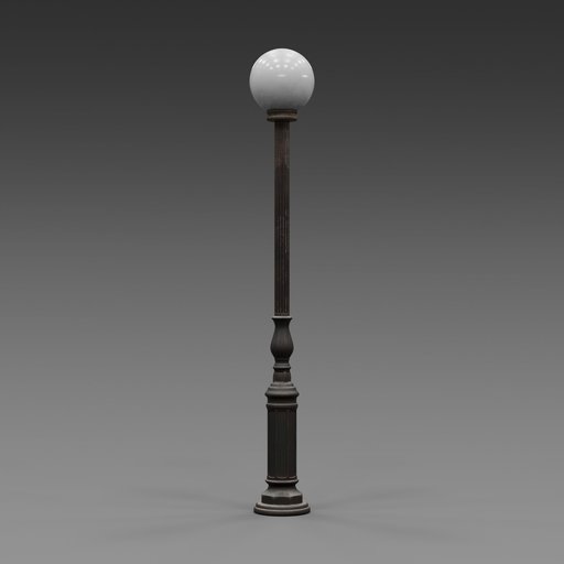 Old round street lamp | Outdoor Lights models | BlenderKit