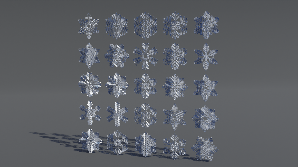 Snowflakes | Holiday Decorations models | BlenderKit