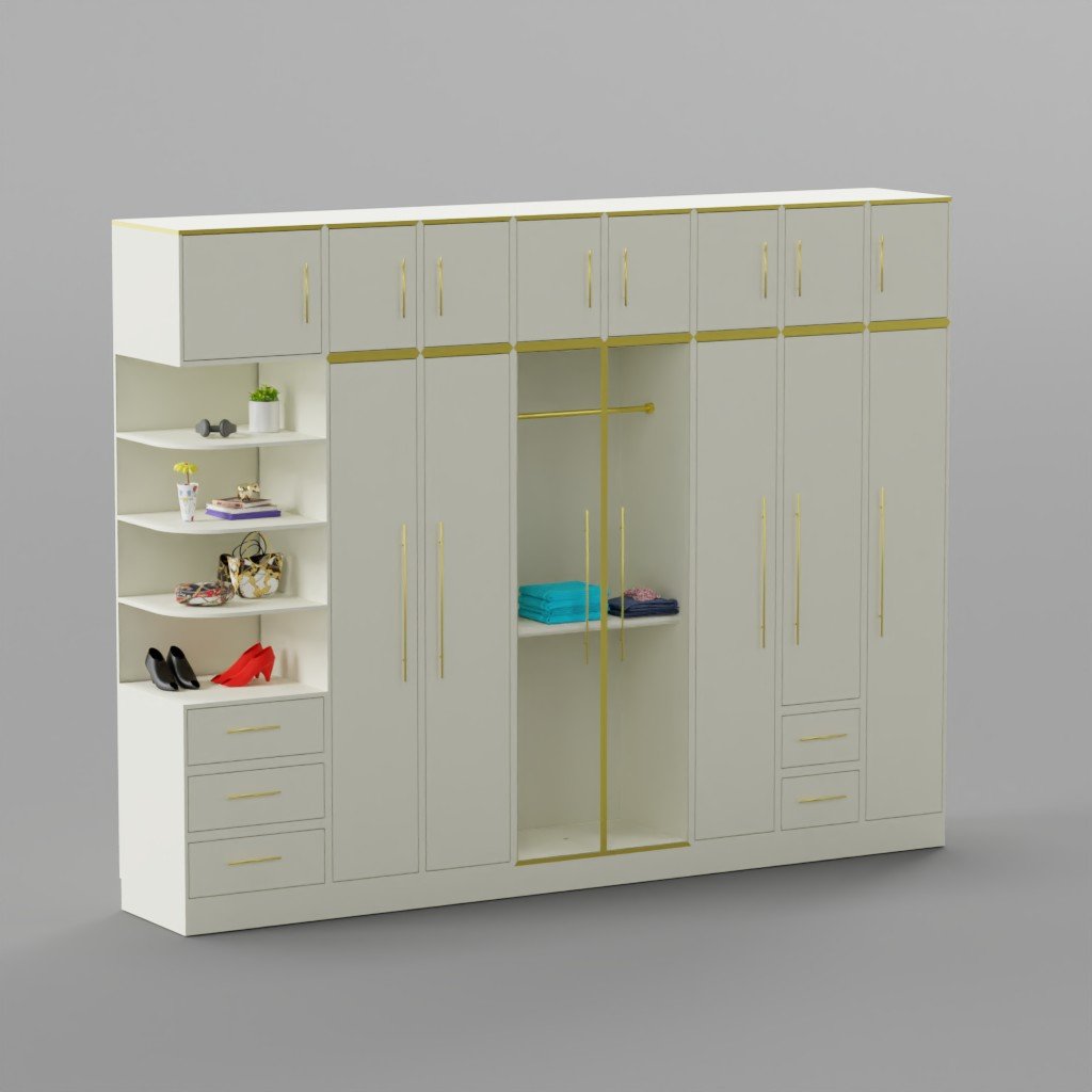 Interior decorative wardrobe | FREE Wardrobes models | BlenderKit