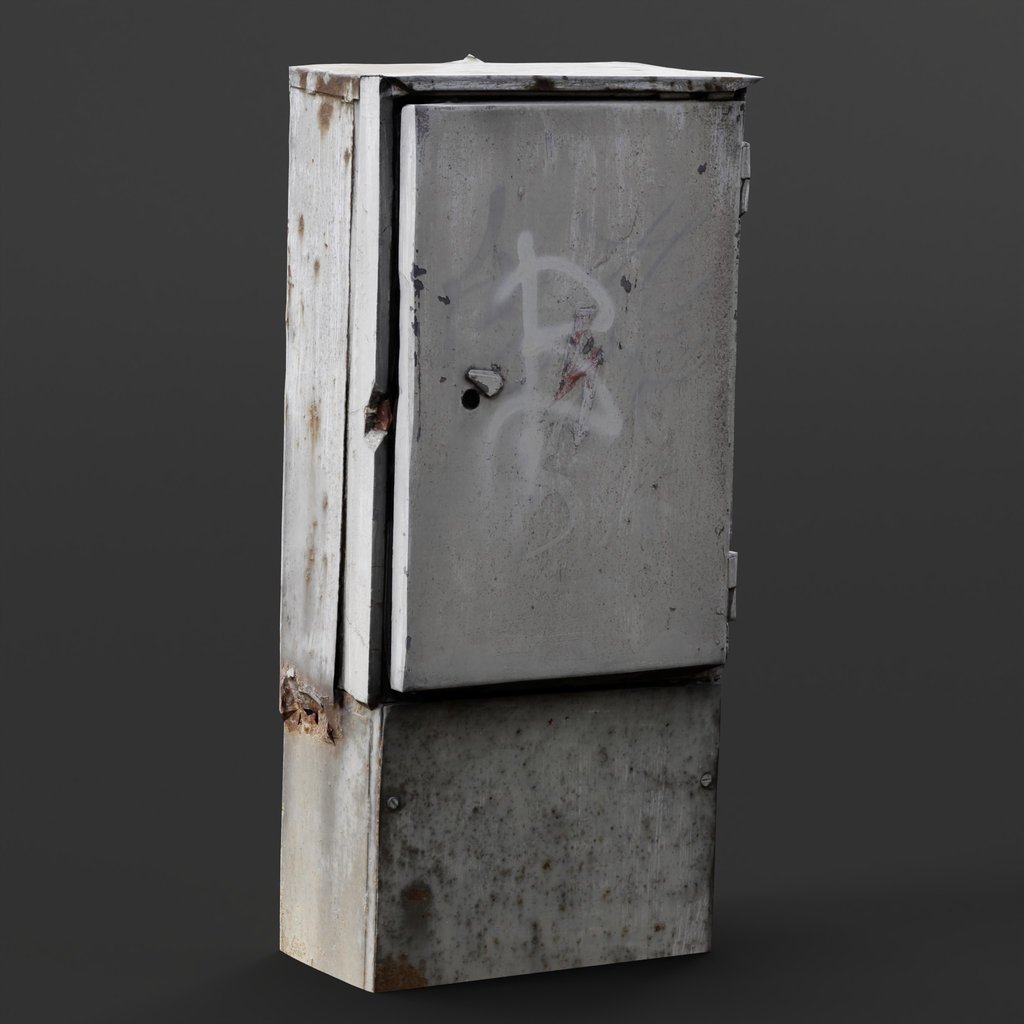 Electrical junction box | Urban Environment models | BlenderKit
