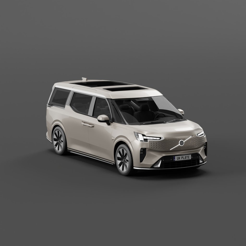 BlenderKit | Download the Volvo EM90 model