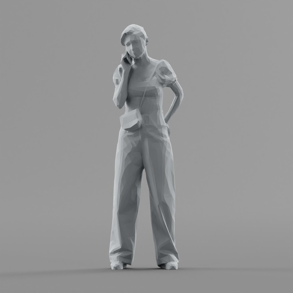 Rig Character Model - Maid | FREE Women models | BlenderKit